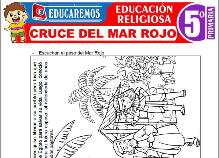 Cruce del Mar Rojo para Quinto de Primaria » (Fichas GRATIS) 📚