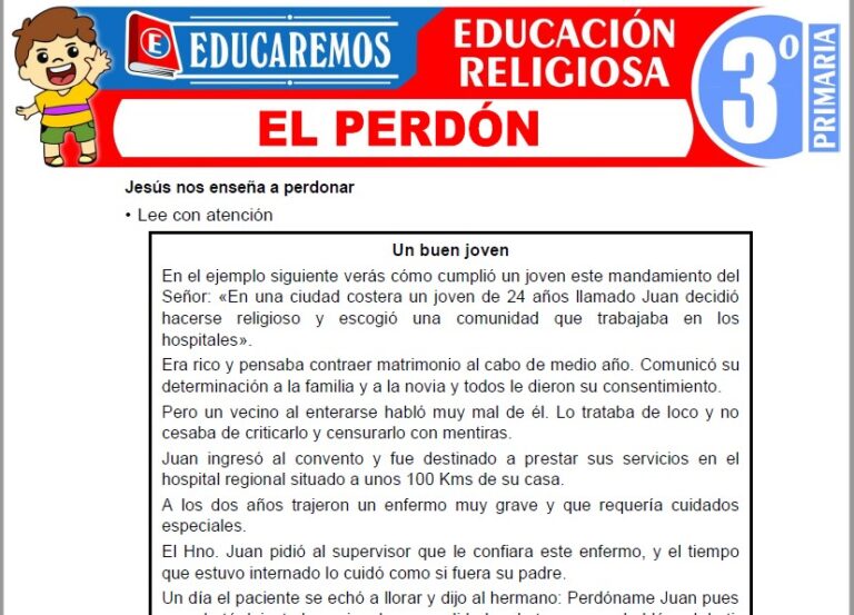 Educación Religiosa para Tercero de Primaria » (29 Fichas GRATIS) 📚