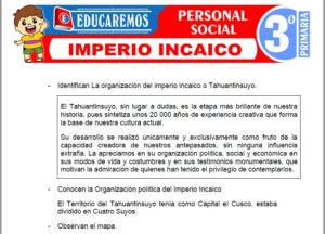 Imperio Incaico para Tercero de Primaria » (Fichas GRATIS) 📚