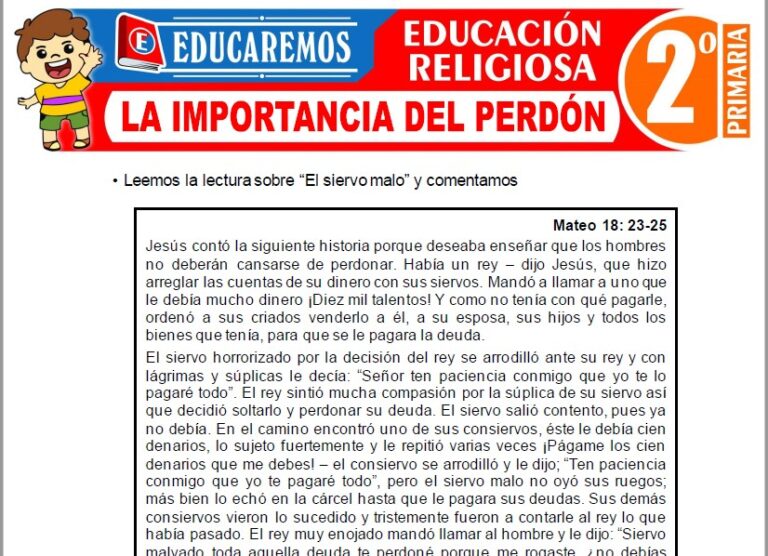 Educación Religiosa para Segundo de Primaria » (30 Fichas GRATIS) 📚
